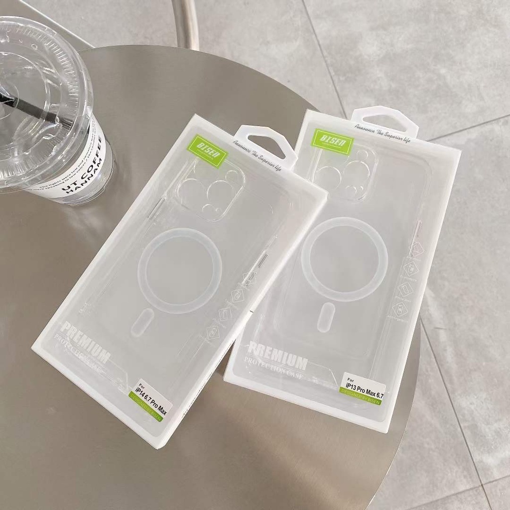 BISEN Magnetic Clear Case For IPH 7G 7 8 X XS XR XSMAX 11 12 13 14 15 ...