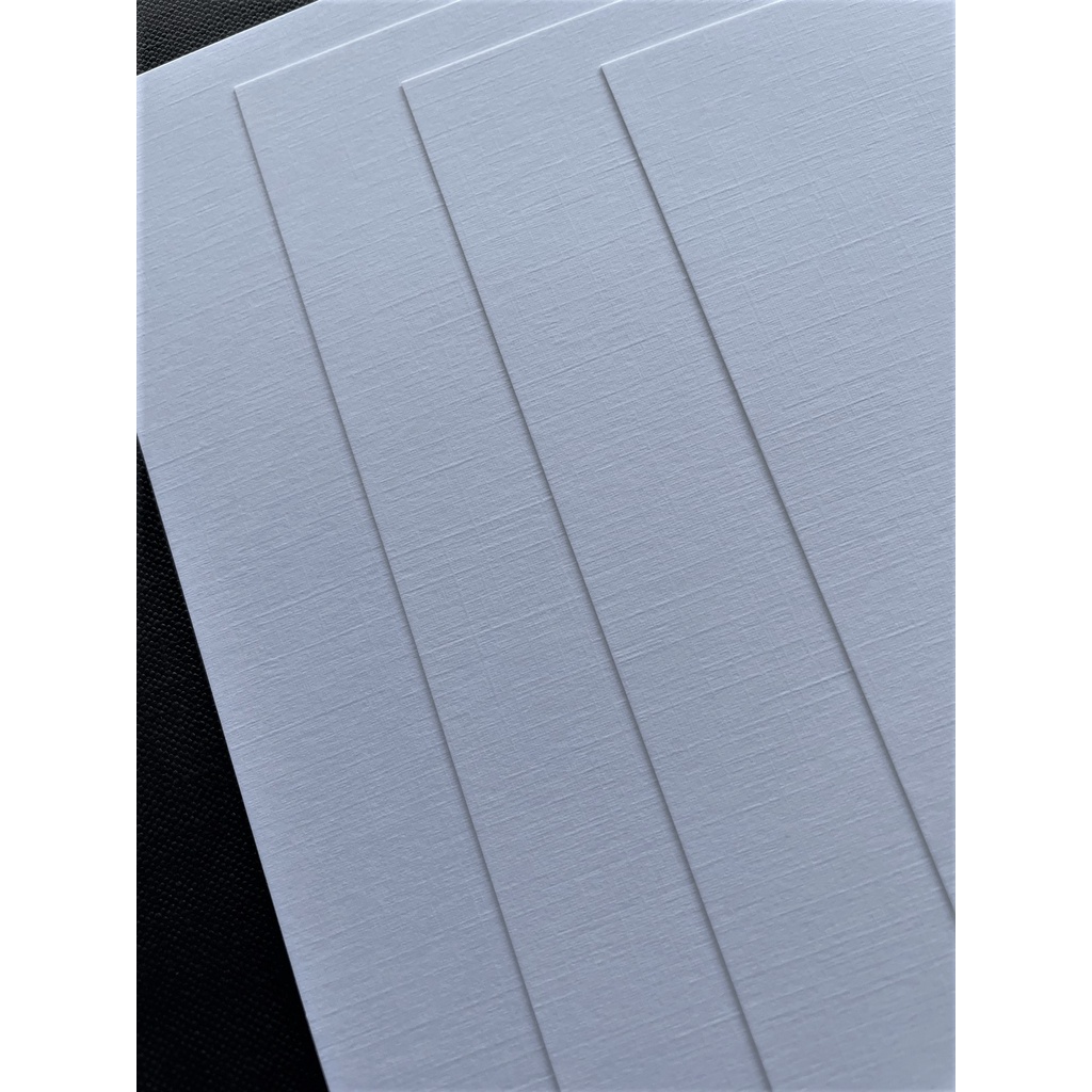 Linen Board I Card I Invitation I DIY Crafts I 270gsm I White I 6"x 8 ...