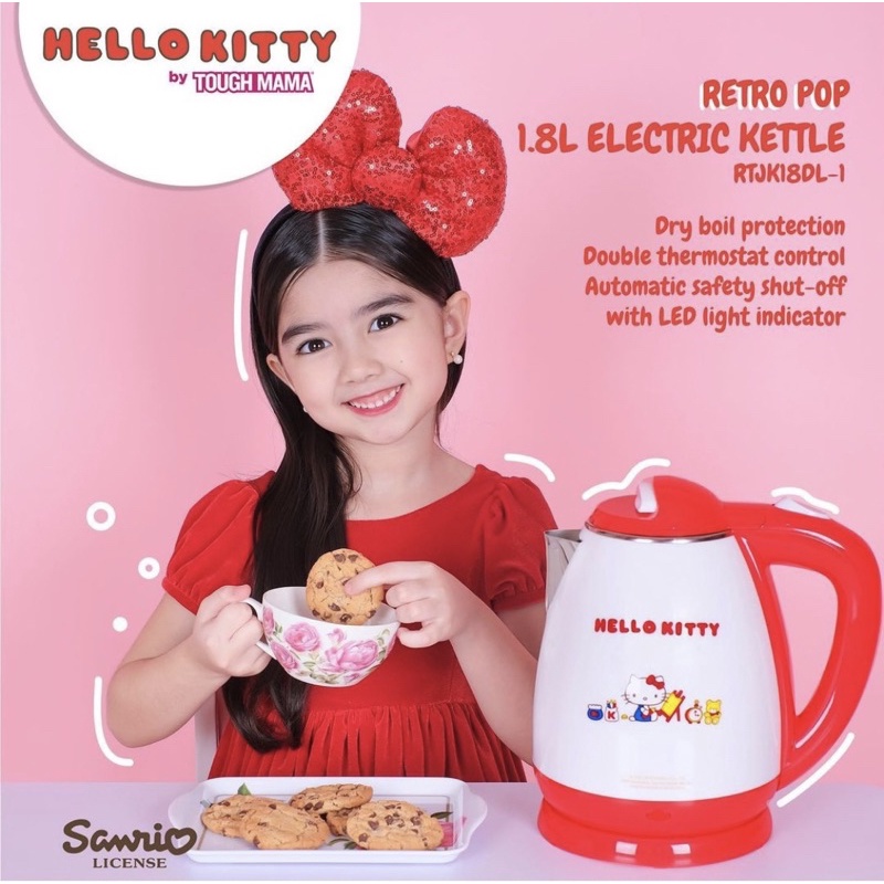 Tough Mama RTJK18DL-1 Hello Kitty Electric Kettle 1.8L Double Layer ...
