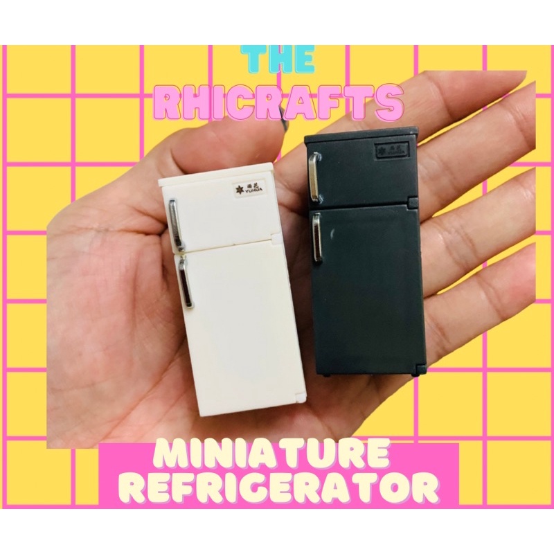the Rhicrafts Mini refrigerator kitchen dollhouse accessories 1:12 ...