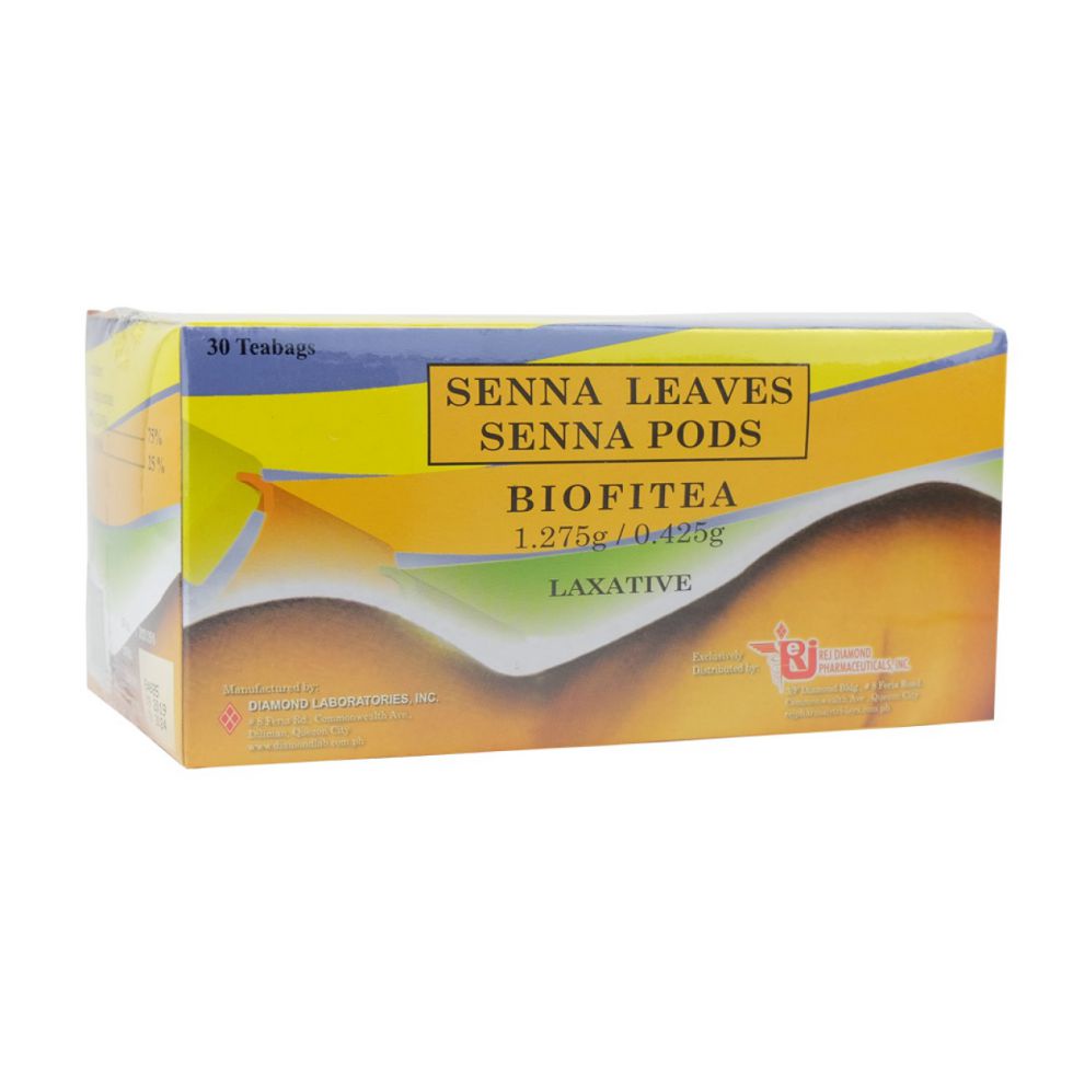 Biofit Biofitea Laxative Senna Leaves 30s 1.275g | Shopee Philippines