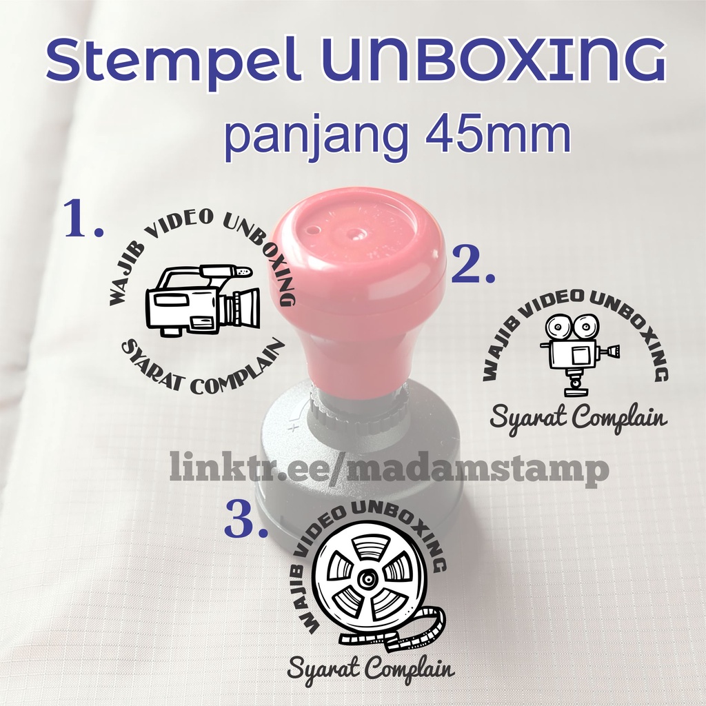 Unboxing video stamp, online shop package, automatic receipt packaging ...