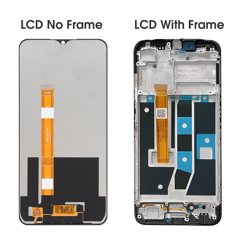 For Oppo A16K CPH2349 LCD Display Touch Screen Digitizer frame Assembly ...