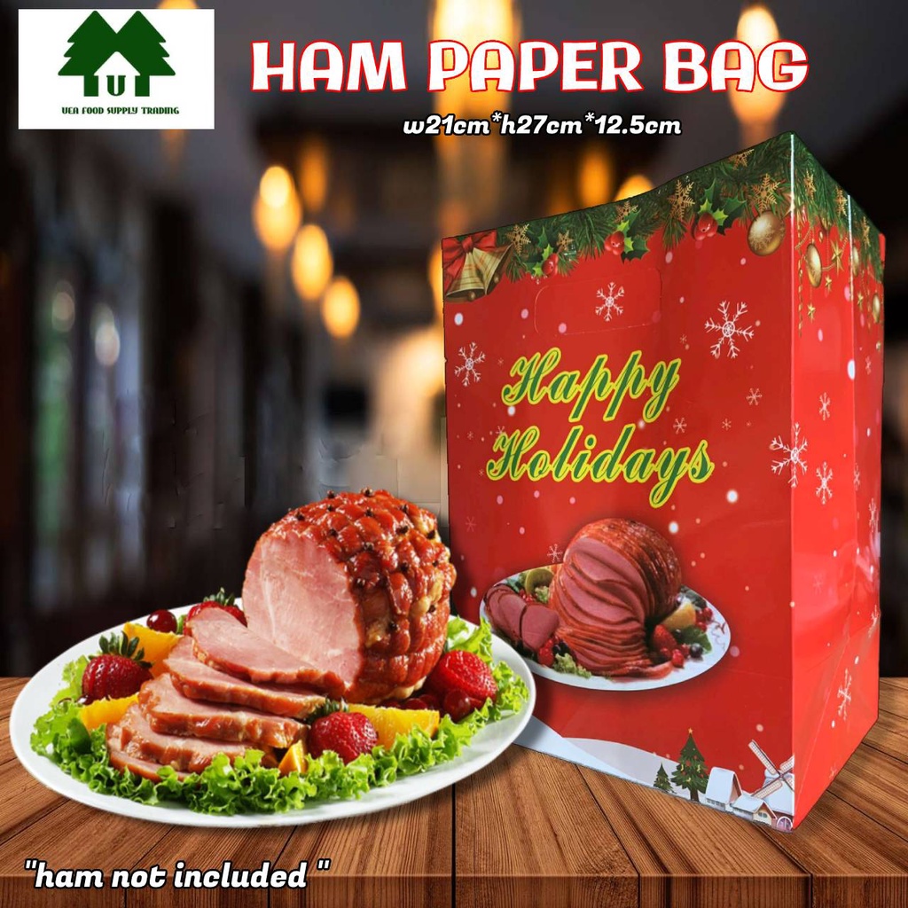 10pcs per bundle CHRISTMAS HAM PAPER BAG and HAM PLASTIC BAG | Shopee ...