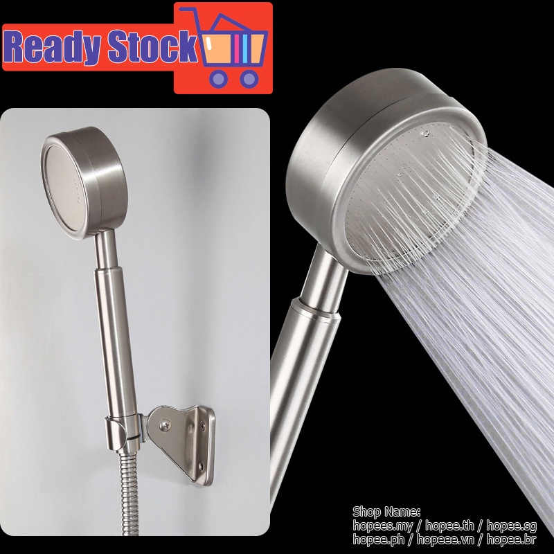 Hand-held Shower Set 304 Stainless Steel High Pressure Bathroom Shower ...