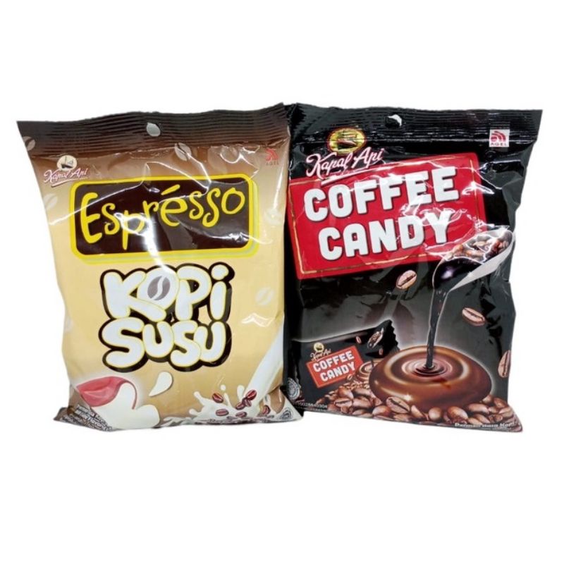 Kapal Api Coffee Candy/Espresso Coffee Milk Coffee Candy Pack 125gr (50 ...