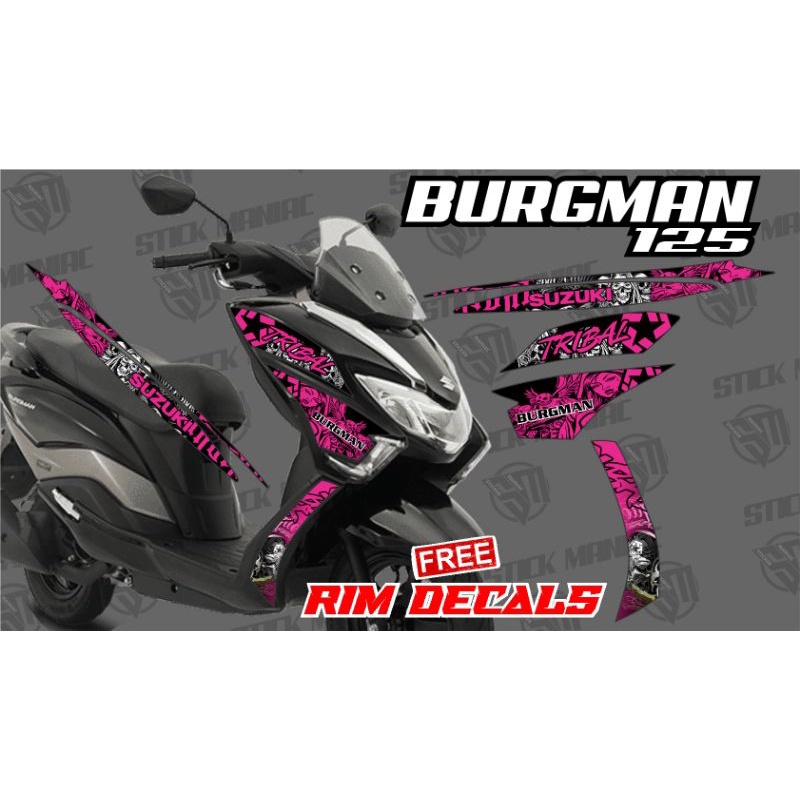 Suzuki burgman decals sticker | Shopee Philippines