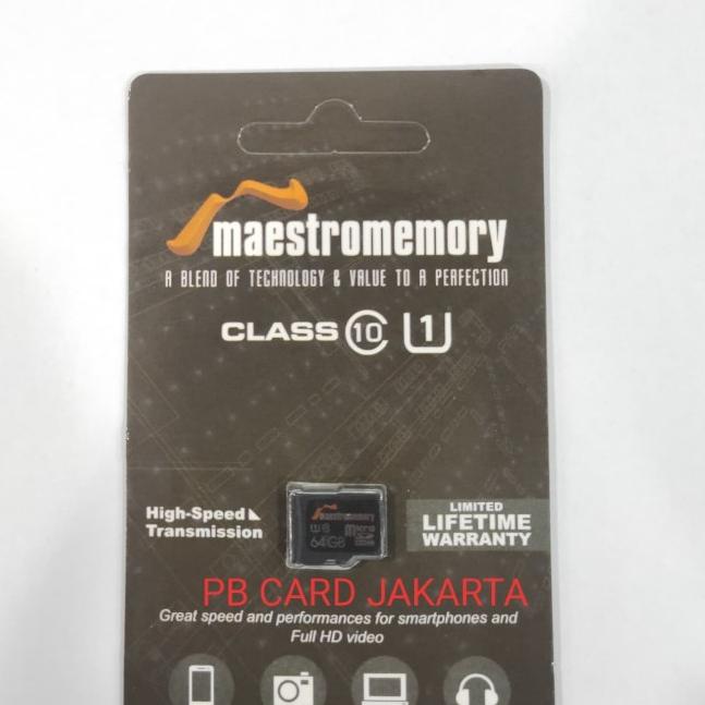 Micro Sd Maestro 64gb Turbo 52mbps | Shopee Philippines