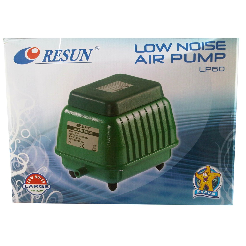 RESUN LP 60 LOW NOISE AIR PUMP | Shopee Philippines