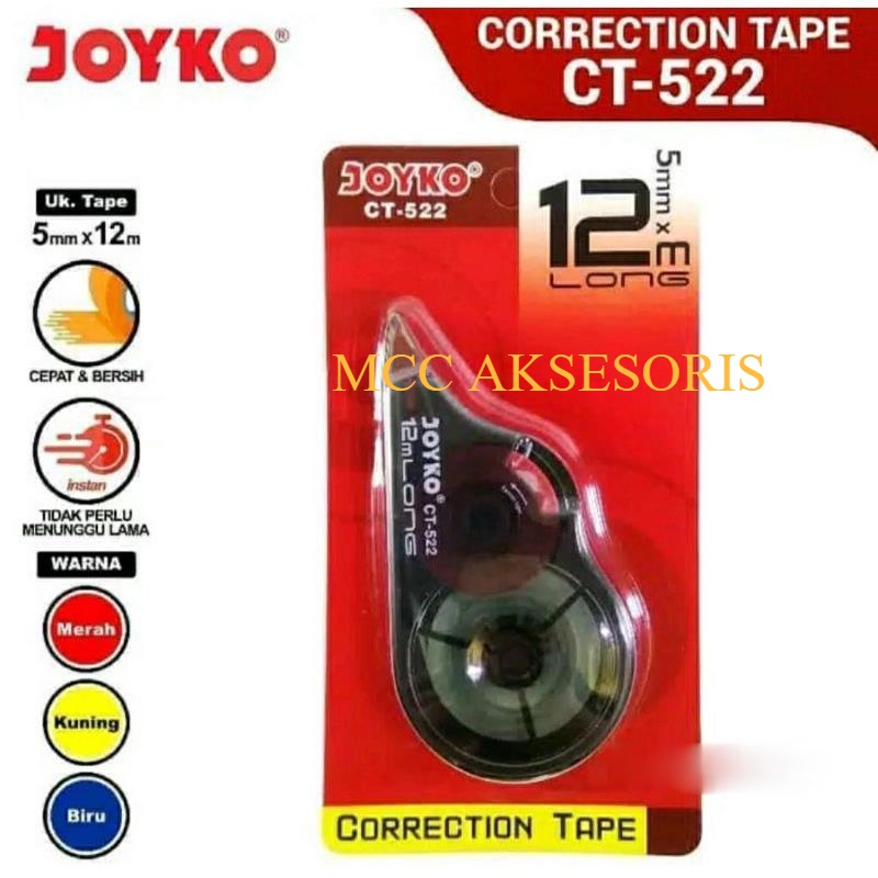 Paper EX TYPE / TIP EX / TIPX / CORRECTION TAPE CT-522 JOYKO | Shopee ...