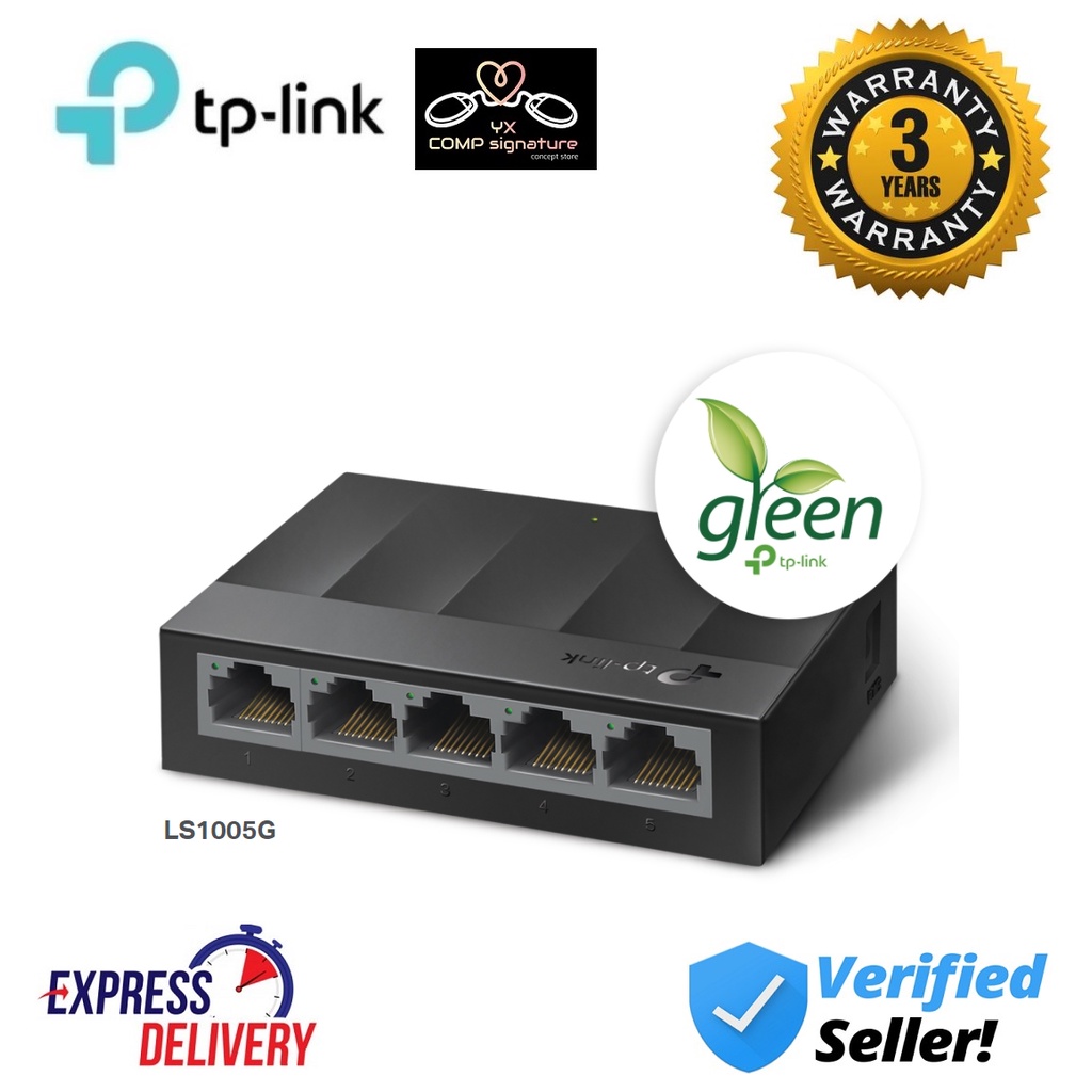 TP-Link TL-LS1005G / LS1005G 5-Port 10/100/1000Mbps Desktop Switch | Shopee Philippines