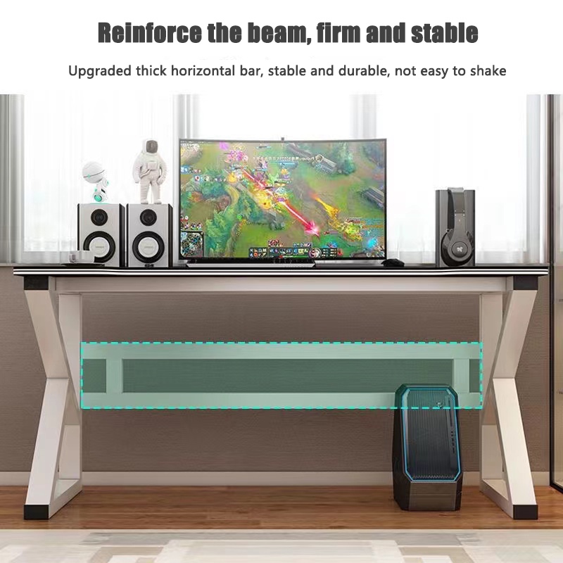 140*60*75CM Computer Table Home Computer desk Gaming Table Student Learning Writing Table ...