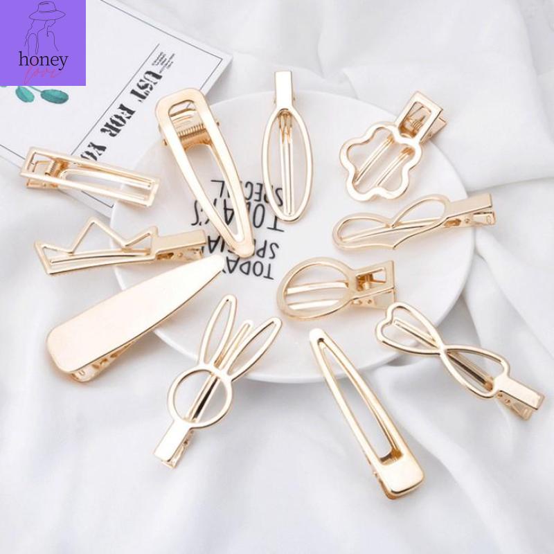 Hairpin metal hollow duckbill clip side clip HO | Shopee Philippines