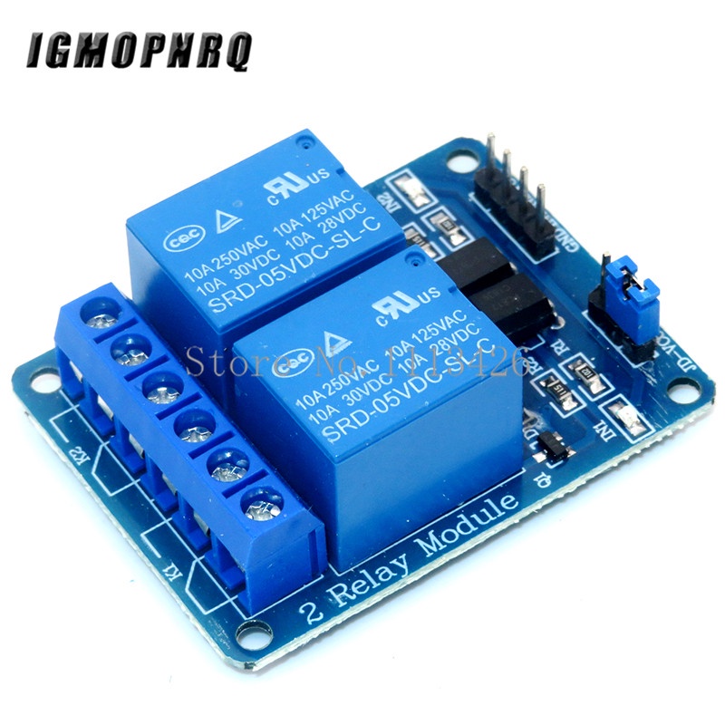 1PCS/LOT 5V 2-Channel Relay Module Shield for ARM PIC AVR DSP ...