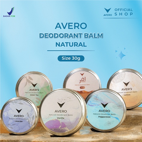Avero SOLID NATURAL ARMPIT DEODORANT BPOM WITHOUT ALCOHOL & ALUMINUM - 30gr | Shopee Philippines