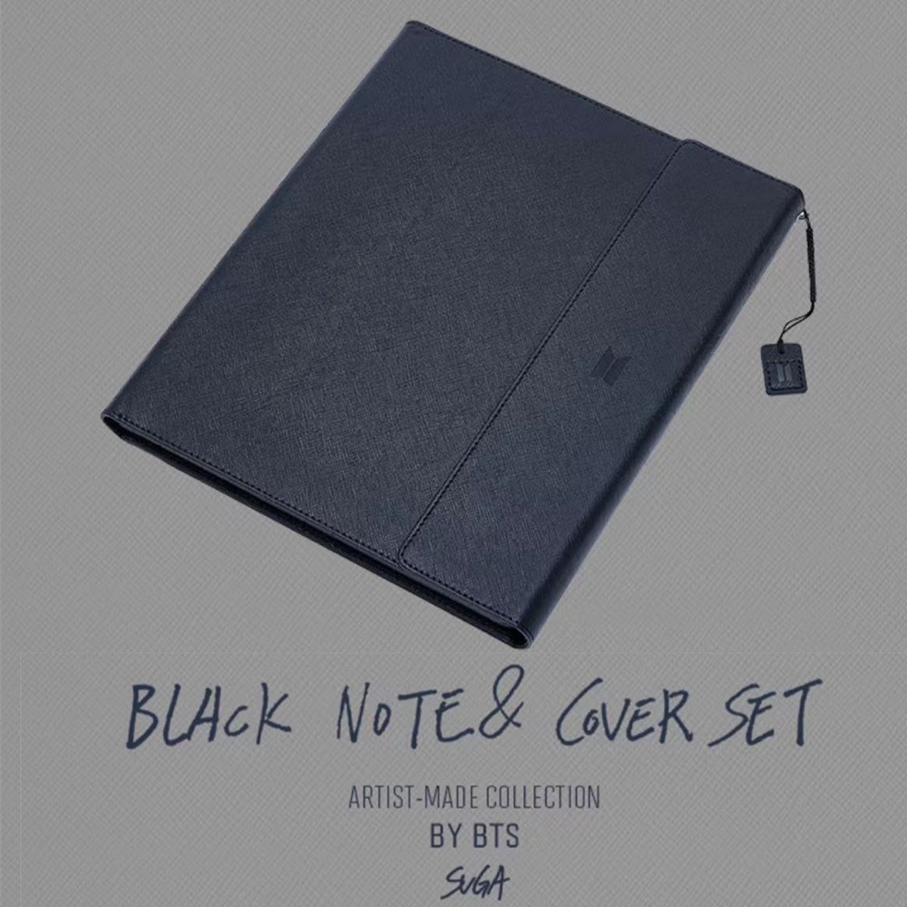 Kpop Bangtan Boys Bangtan Boys SUGA Black Note & Cover Set for ARMY Gift | Shopee Philippines