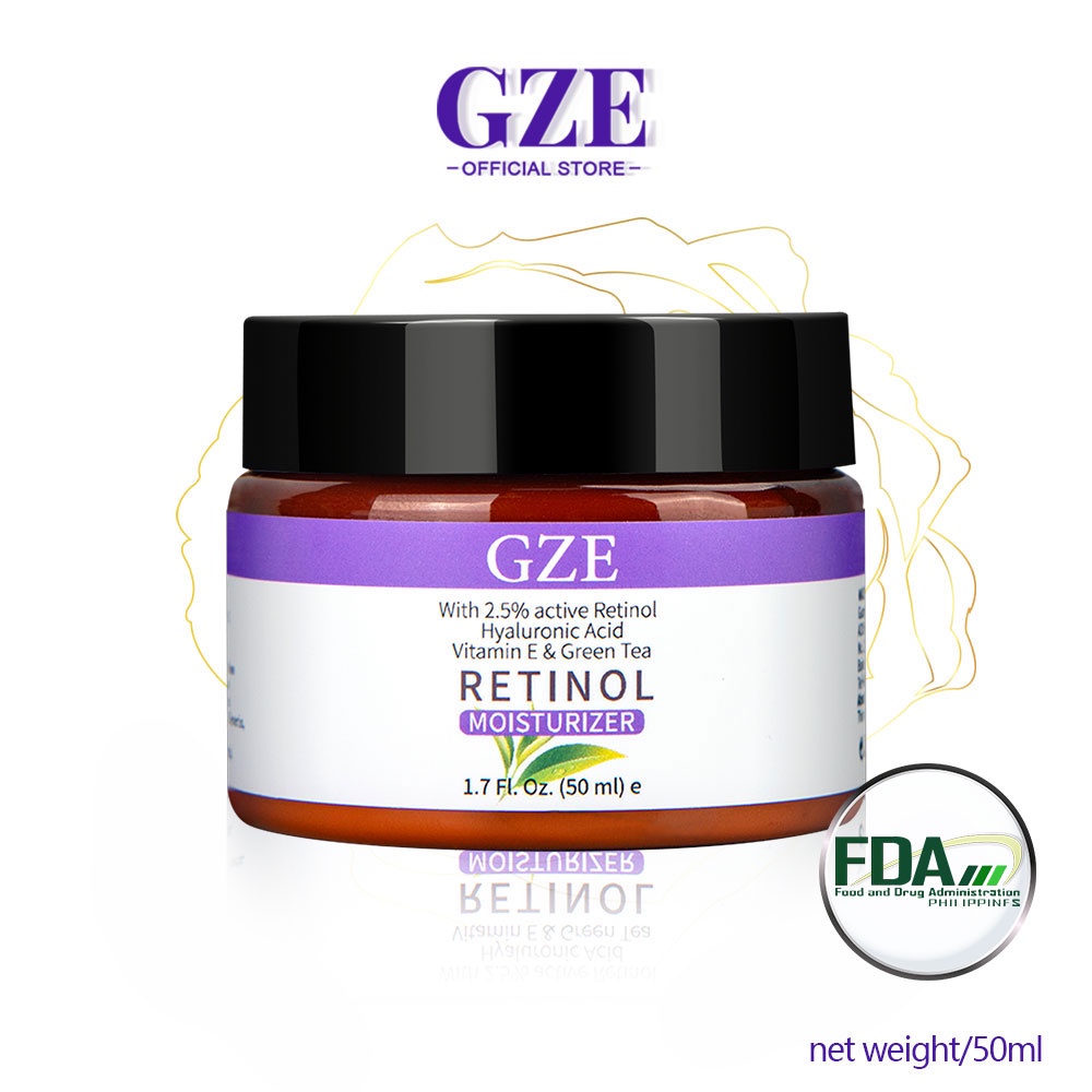 GZE Natural Retinol Cream For FACE Anti Aging Whitening Reduce Wrinkles ...