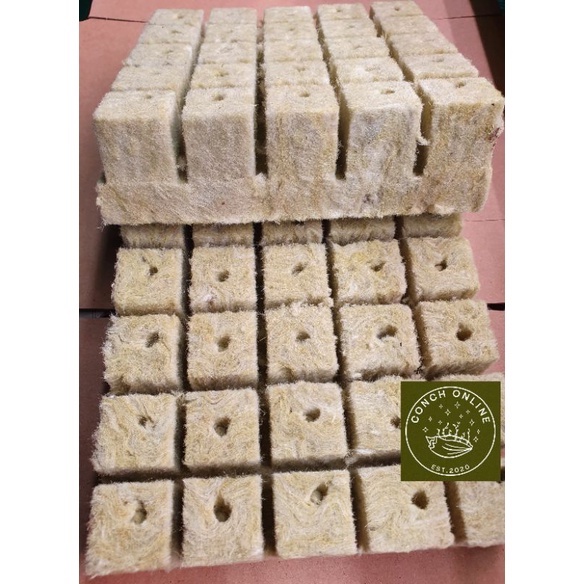 Rockwool Cubes High Quality Rock Wool Hydroponics Aquaponics | Shopee ...