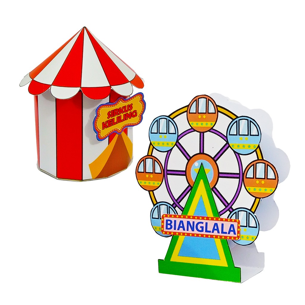 TENDA Papercraft Papercraft Papermodel Of Circus Tents And Bianglala ...