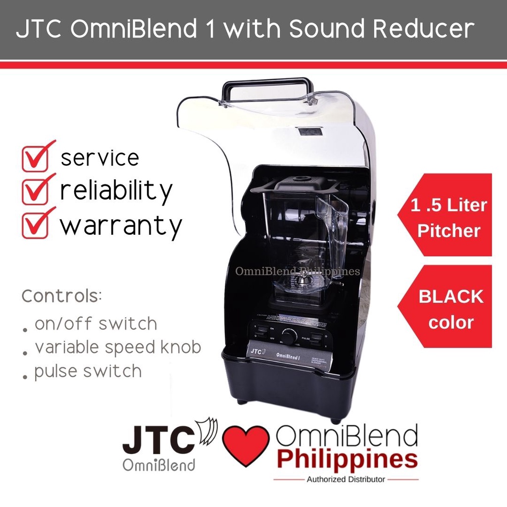 Blender Heavy Duty JTC OmniBlend 1 (TM 767) with Sound Reducer | Shopee Philippines