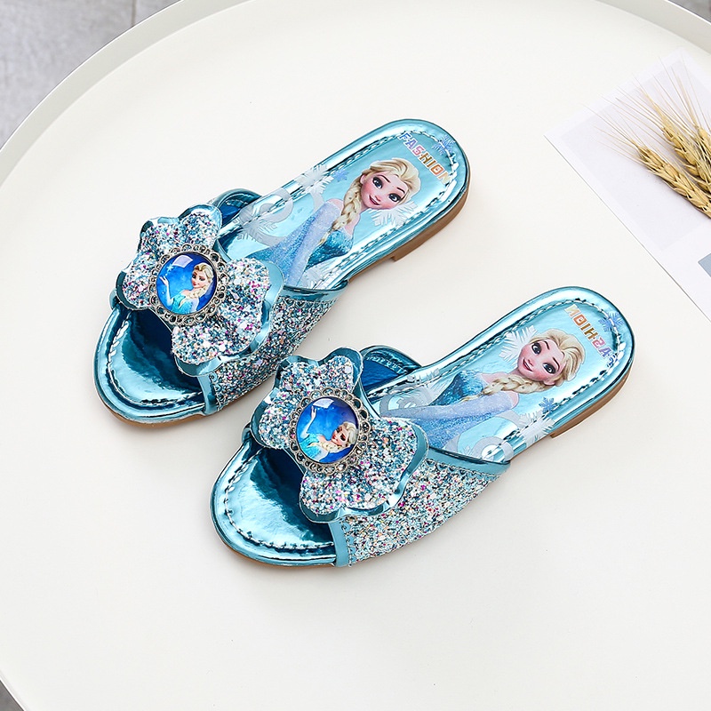 Flats Sandal Bling Slippers For Baby Girls With Cartoon Character ...