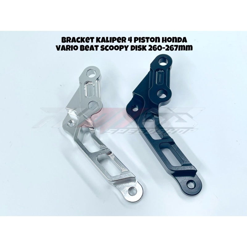 4 Piston CALIPER BRACKETS Vario scoopy beat disk 260mm CNC | Shopee ...
