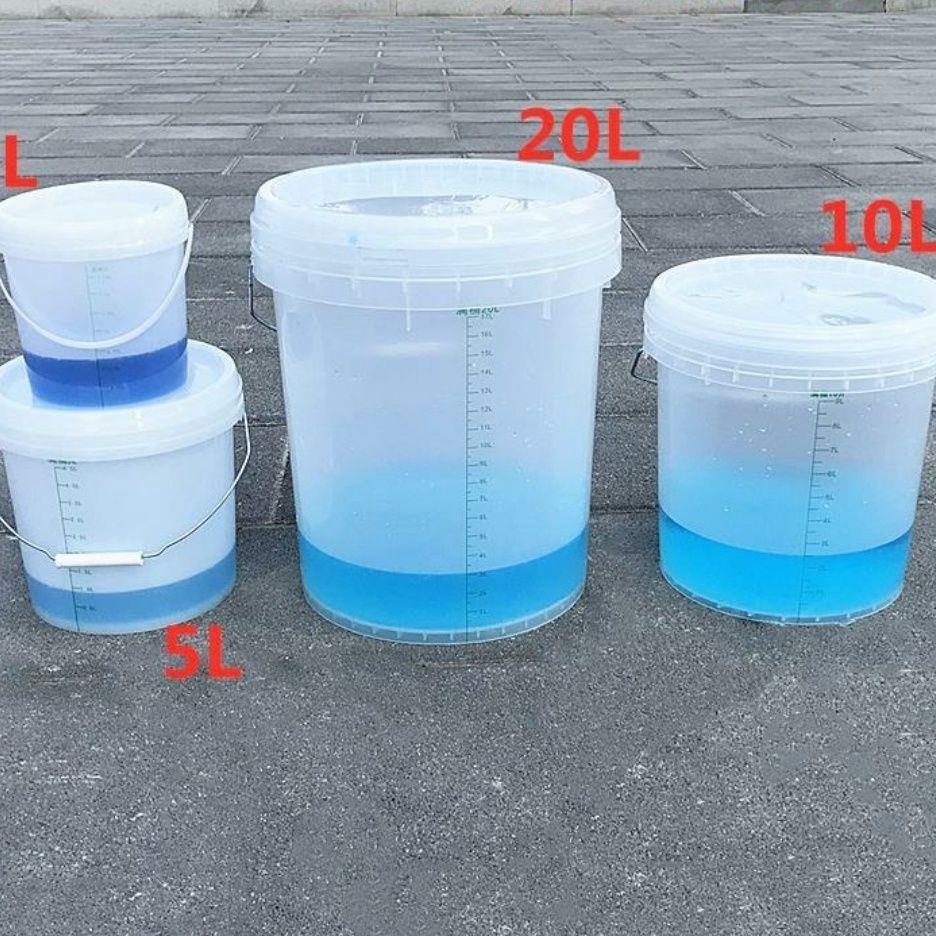 Transparent Transparent Scale Barrel 20L 5L Measuring Barrel Household Edible Bucket Sealed with ...