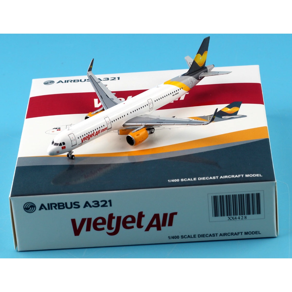 XX4428 Alloy Collectible Plane Gift JC Wings 1:400 Vietjet Air Airbus ...