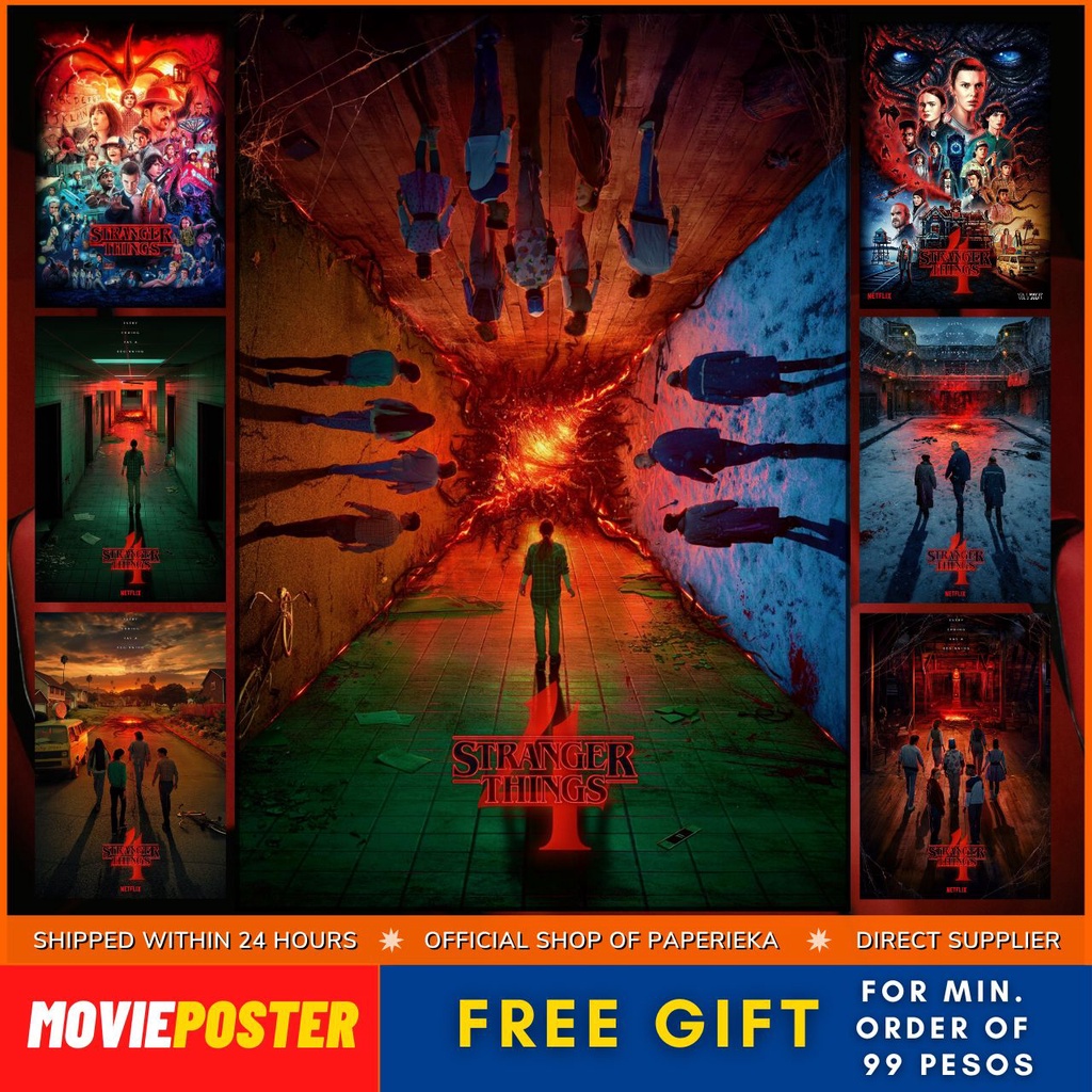 Stranger Things : Official Netflix Poster / Stickers / Laminated ...