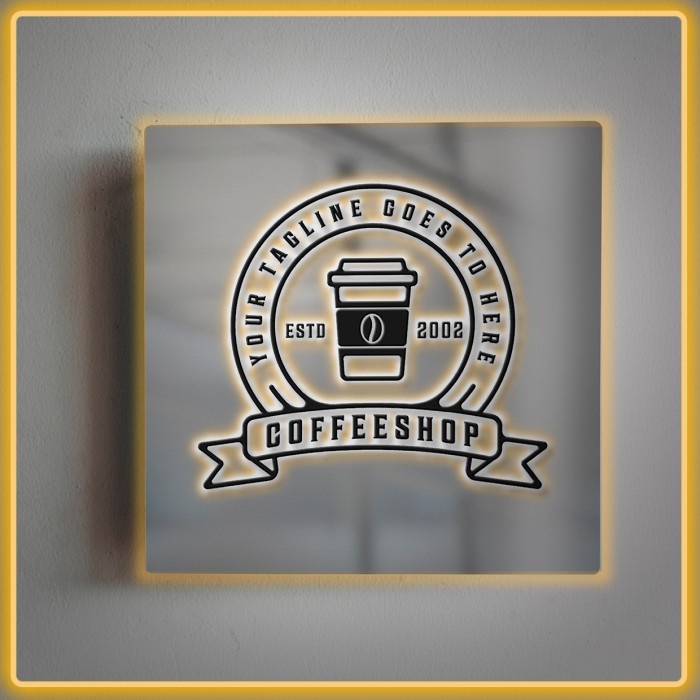 Premium Signage Box Backlight Logo Wall Decoration Size 20X50 | Shopee ...