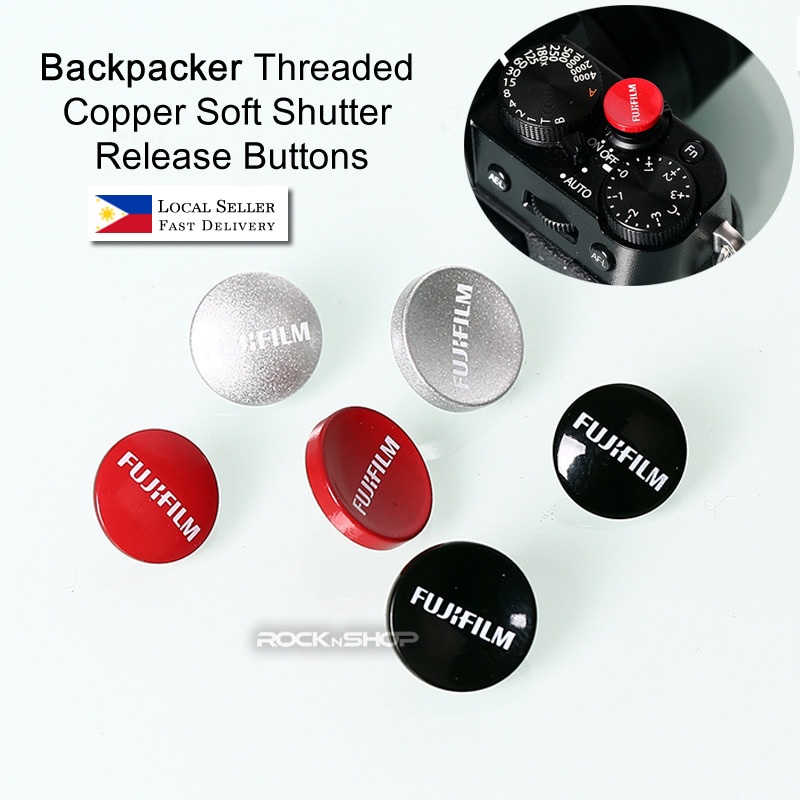 Backpacker Universal Threaded Copper Shutter Release Button for Fujifilm X10 X20 XPRO1 XE1 XT20 ...