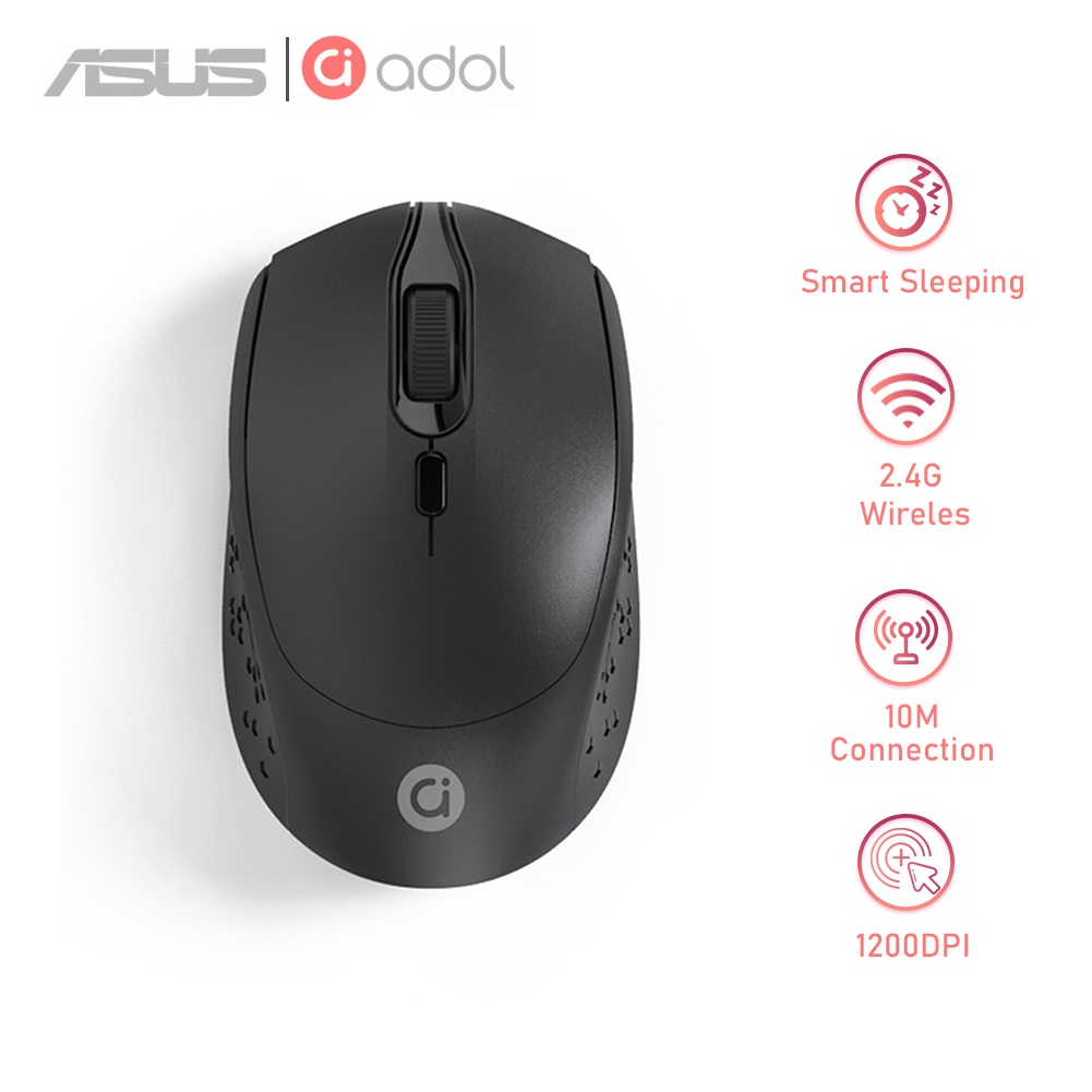 Asus Wireless 2.4G Mouse Ergonomic and Smart Sleeping For Computer ...