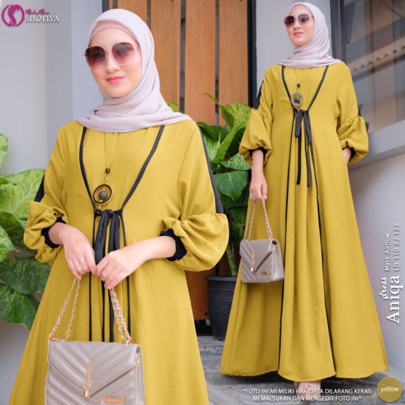 Aniqa dress - airflow Ld 110cm all size original Labeled | Shopee ...