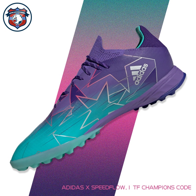 X SPEEDFLOW.1 TF Artificial Grass Soccer shoes football Boots Blue ...