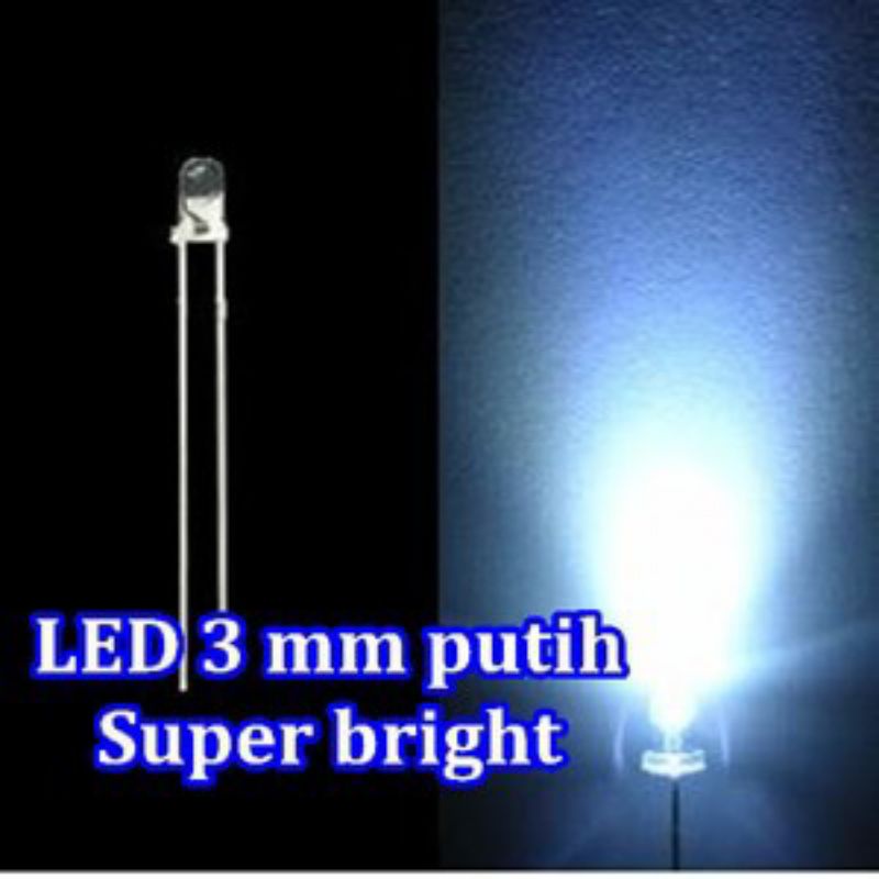 PUTIH White clear 3mm led | Shopee Philippines