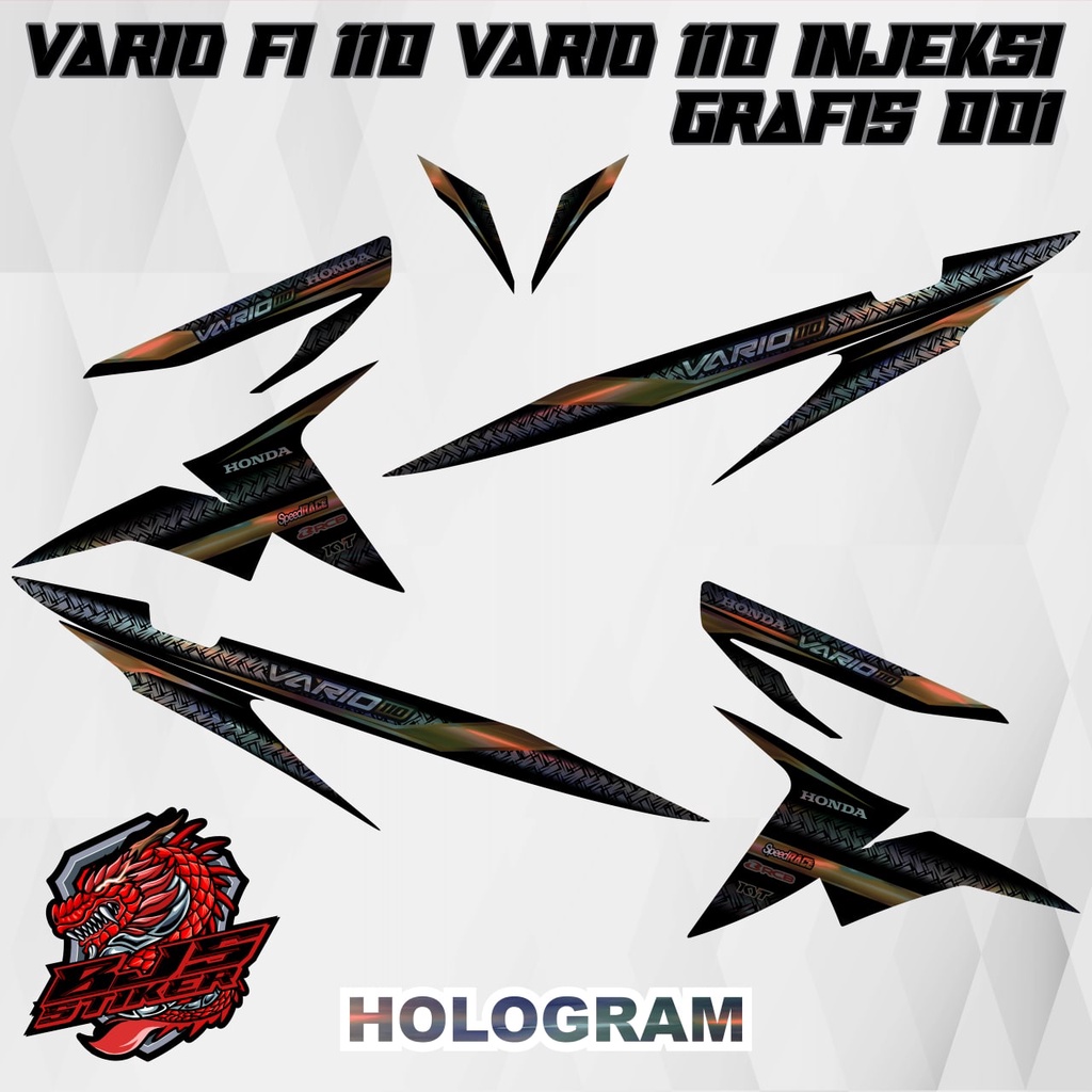 Striping vario 110 fi injection - HOLOGRAM Decal Sticker honda vario ...