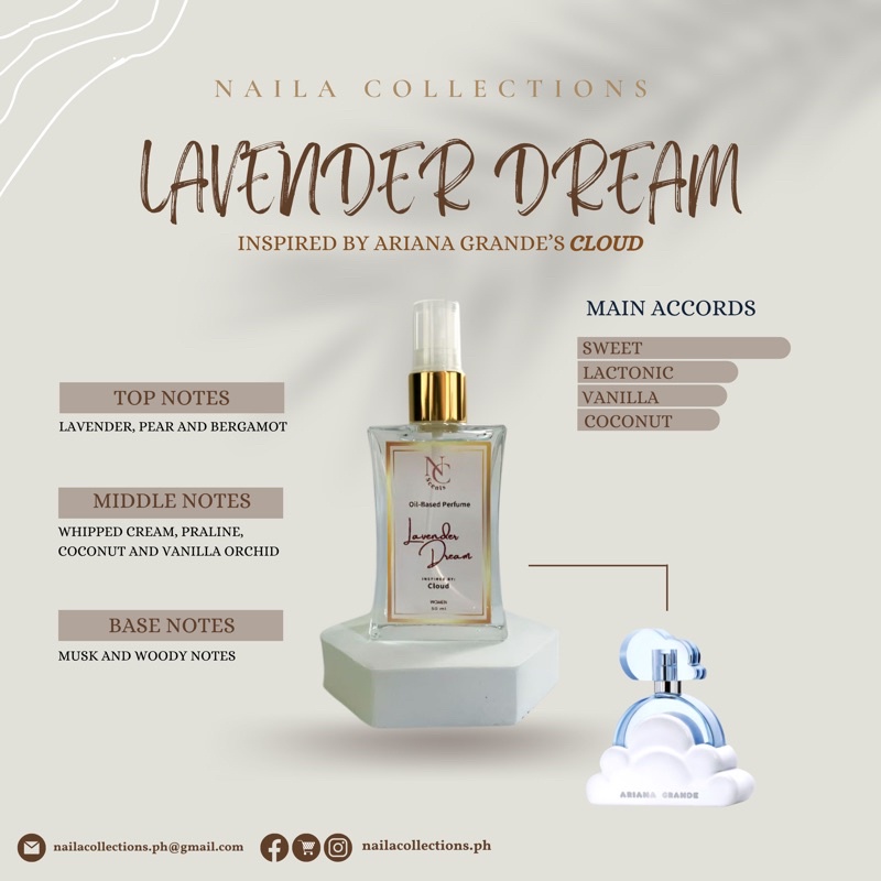 Naila Scent LAVENDER DREAM oil-based inspired perfume FOR HER | Shopee ...