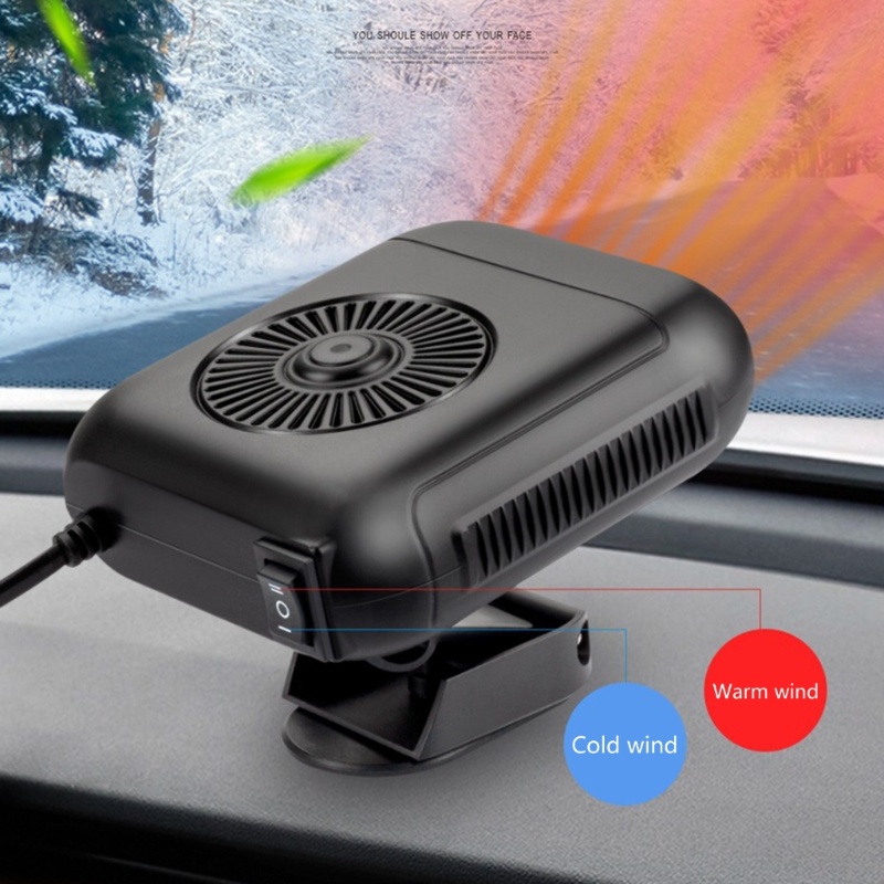 EDB* Auto Heater Cup Shape Warm Air Blower Electric Fan Defogging ...