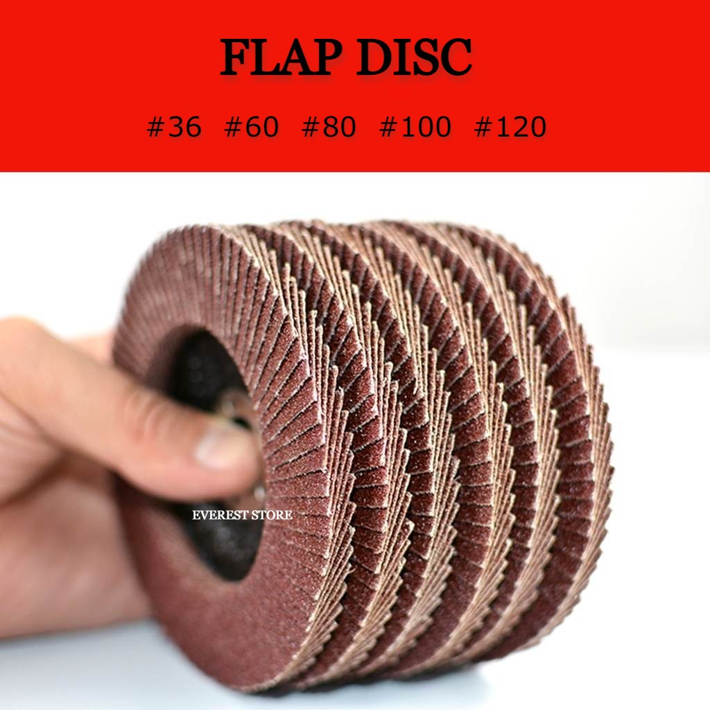 (PER BOX/10PCS) Flap Disc For Metal Wood Paint 4 " | Shopee Philippines