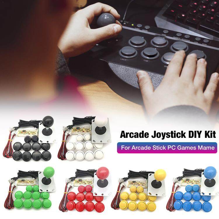 Arcade Joystick DIY Kit Zero Delay Arcade DIY Kit DIY Arcade Game Button and Joystick Controller ...