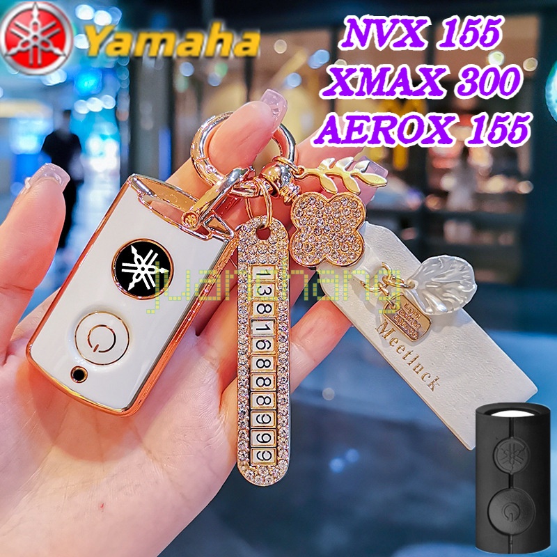 TPU Car Remote Key Case Cover Shell Fob For Yamaha Nmax 2021/2022 NVX ...