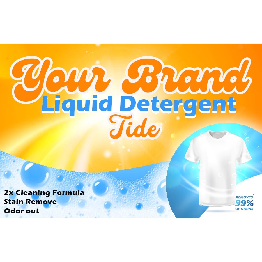 Sticker label for liquid detergent(10pcs) | Shopee Philippines