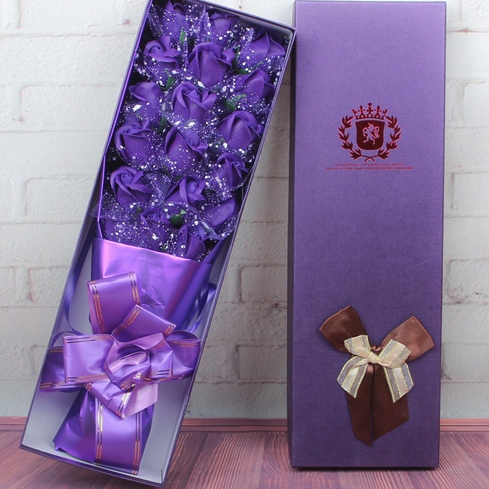 Soap Flower Rose 18 Roses Gift Box Explosive Birthday Gift For ...