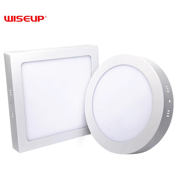 WISEUP 18W 24W Round/Square LED Surface Mounted Panel Light Recessed Kitchen Bathroom Ceiling ...