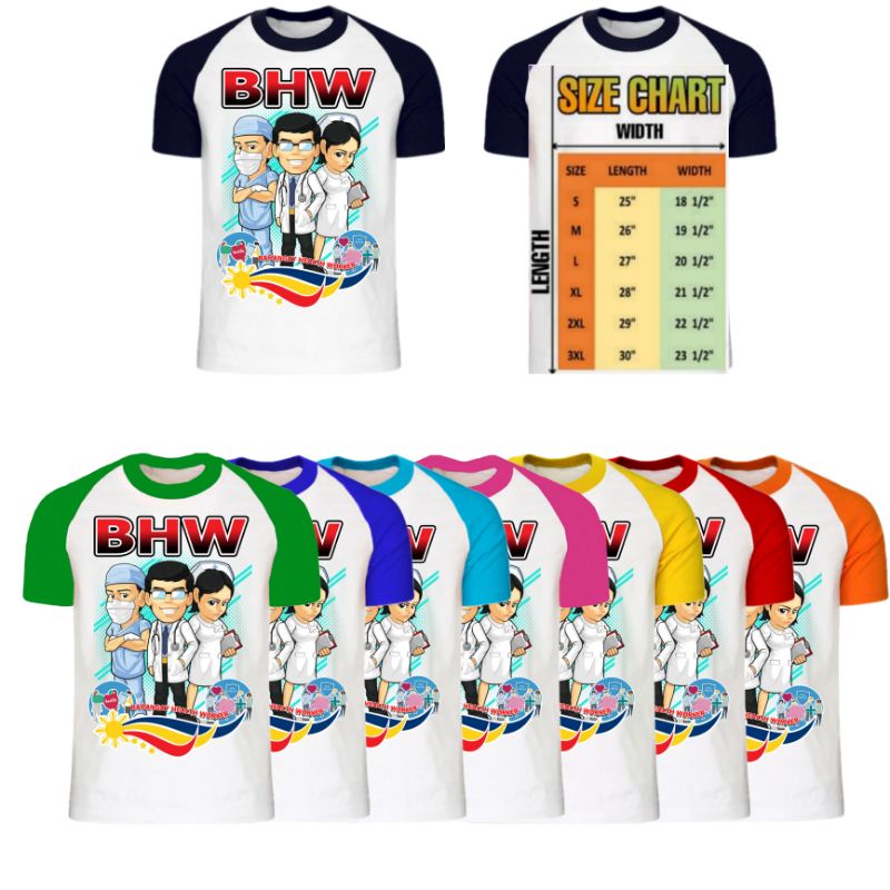 BARANGAY HEALTH WORKER (BHW)design #7 sublimation shirt raglan | Shopee ...