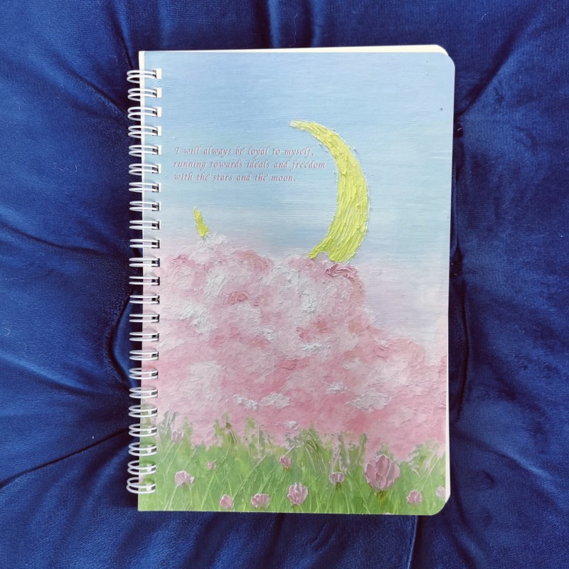 A5 oil painting coil school supplies journal notepad aesthetic writing ...