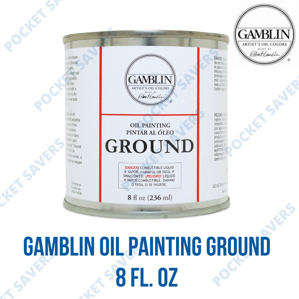 GAMBLIN Ground 8 oz / 236 ml (Oil Painting Layer, Gesso, Alkyd Resin ...