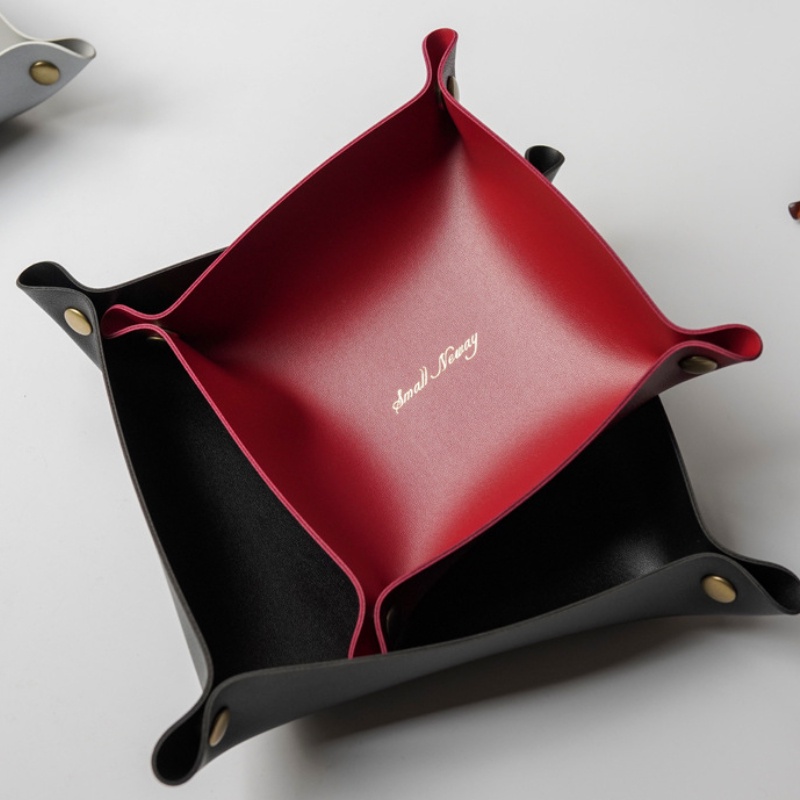 Nordic Ins Style Leather Jewelry Valet Tray for Women and Man, Portable ...