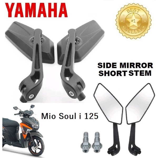YAMAHA Mio Soul i 125 - Motorcycle Side Mirror Short stem Color Black ...