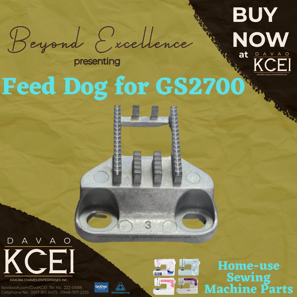 Feed Dog for Brother GS2700 Home-use Sewing Machines | Shopee Philippines